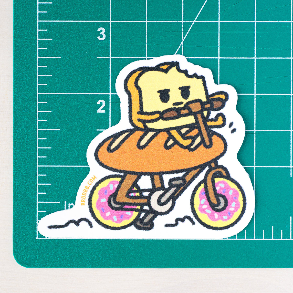Bread Bike Vinyl Sticker – Robot Dance Battle