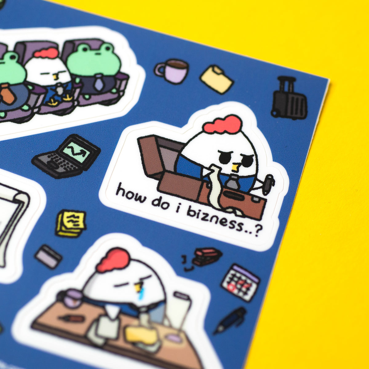 Bizness Chicken Sticker Sheet – Robot Dance Battle