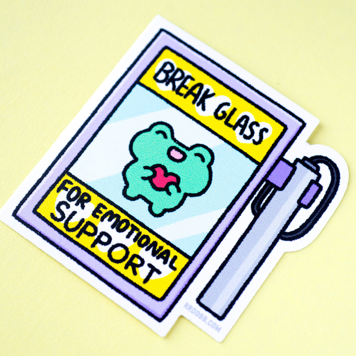 Emotional Support Frog Vinyl Sticker – Robot Dance Battle