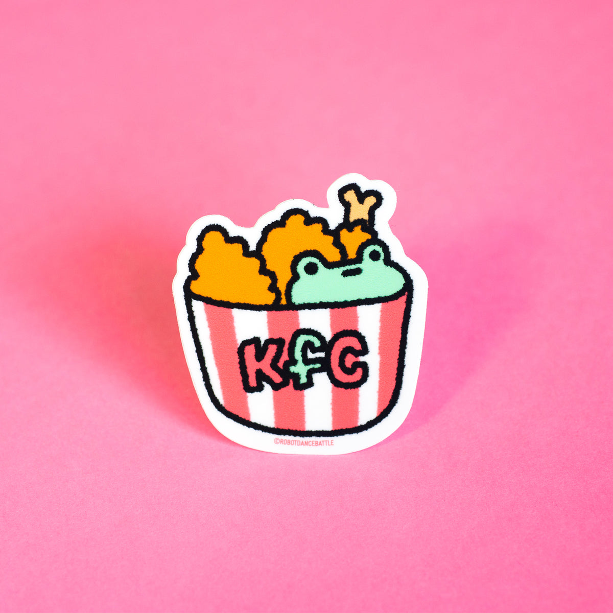 Kentucky Frog Chicken Sticker – Robot Dance Battle