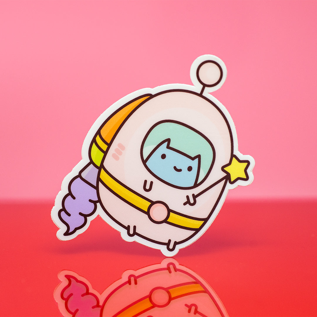 Commander Kitty Space Suit Sticker – Robot Dance Battle