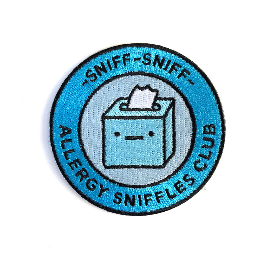 Allergy Sniffles Club Iron on patch – Robot Dance Battle