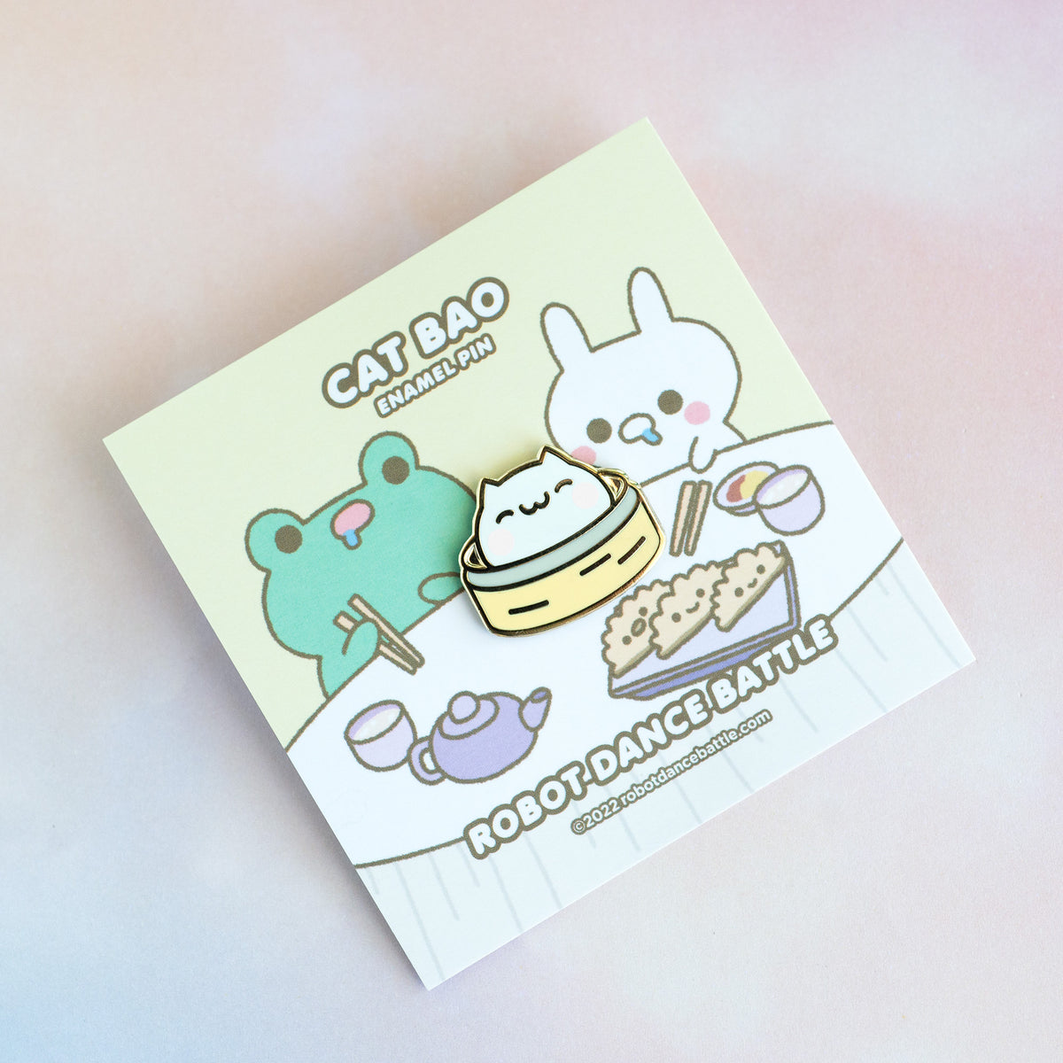 Cat Bao Enamel Pin – Robot Dance Battle
