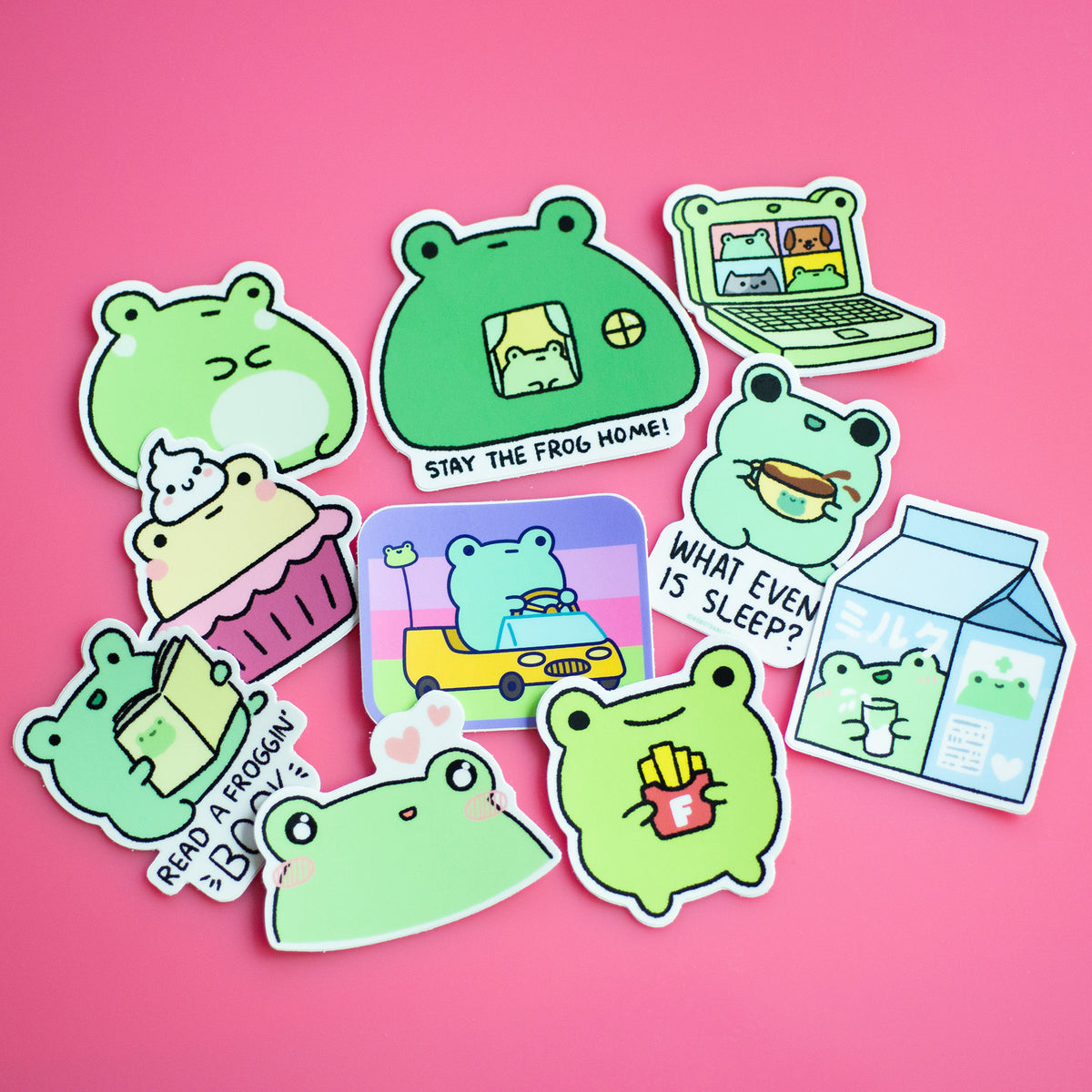 Frog Sticker 10 Pack – Robot Dance Battle