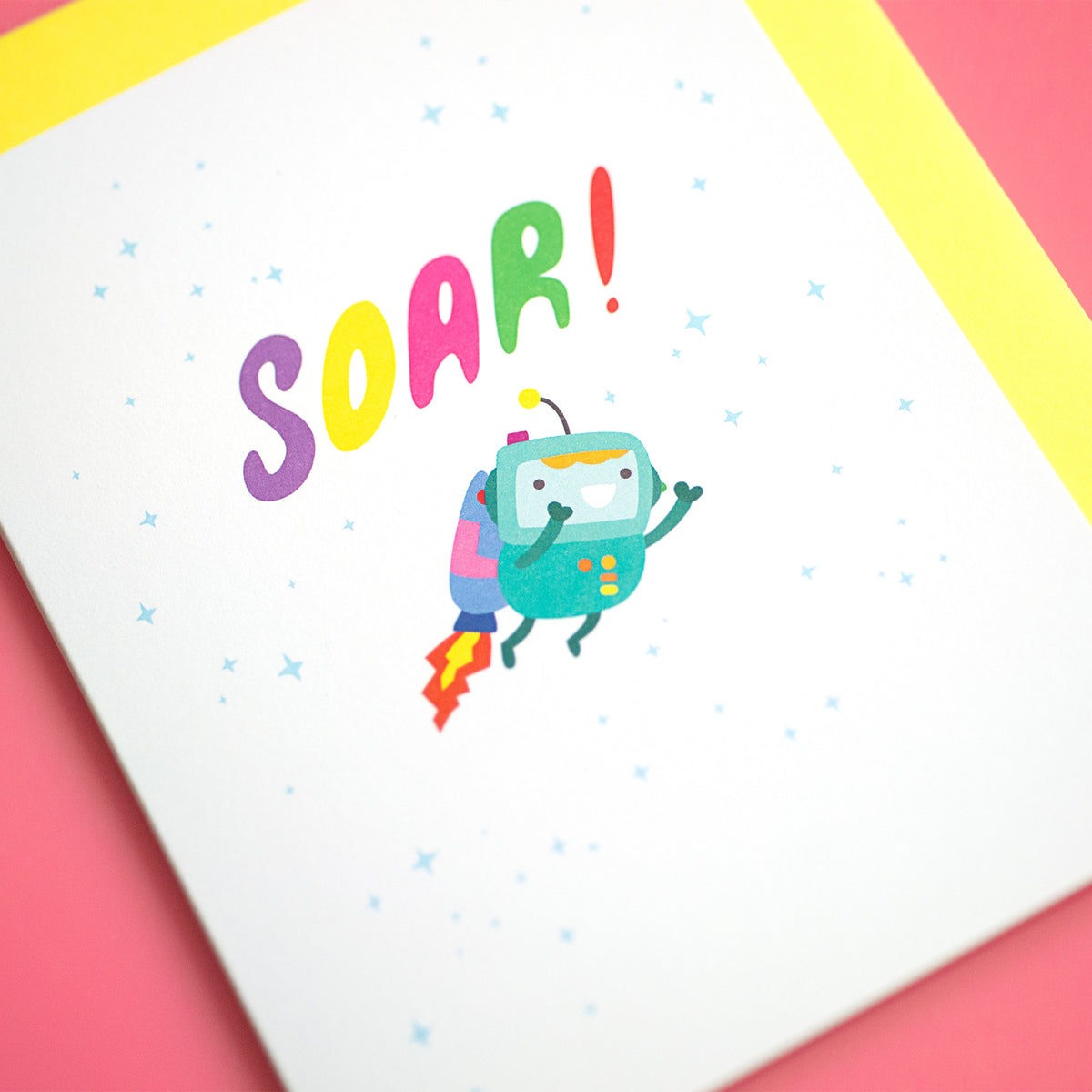 Soar! Greeting Card – Robot Dance Battle