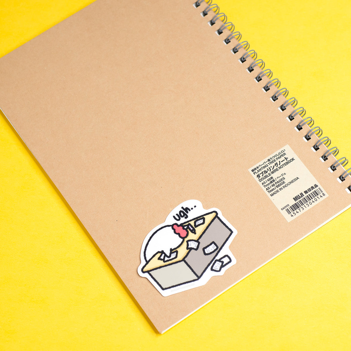 Grumpy Chicken Ugh Desk Sticker – Robot Dance Battle