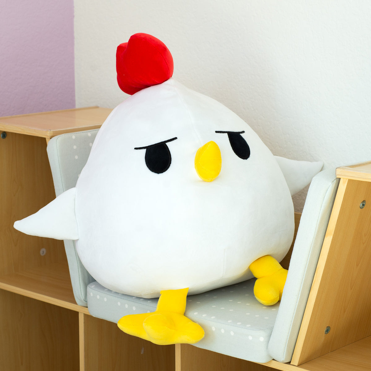 Jumbo Grumpy Chicken Plushie – Robot Dance Battle